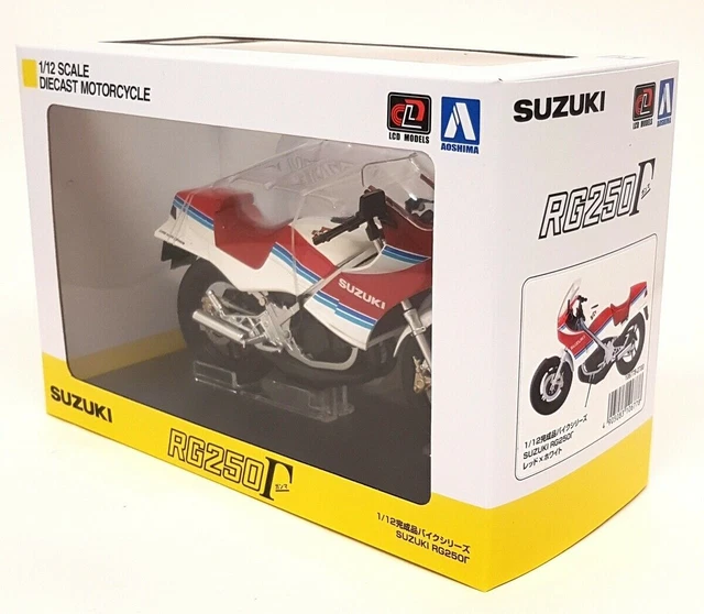 AOSHIMA 1/12 - Suzuki RG250 Gamma Red White Diecast Model Motorbike EUR 68,02 - PicClick FR