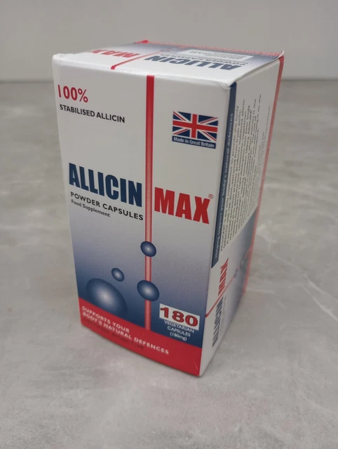 ALLICIN MAX GARLIC - 180 capsules £30.00 - PicClick UK
