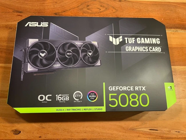 ASUS TUF GAMING GeForce RTX 5080 OC Edition 16GB Nvidia NEU & OVP EUR 1.719,00 - PicClick DE