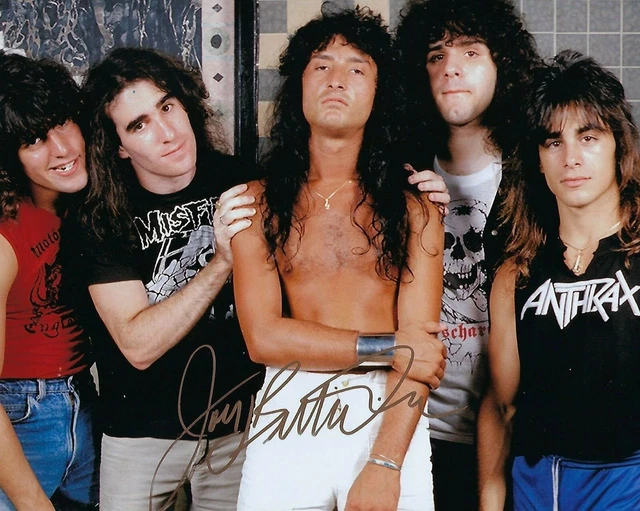 GFA FIÈVRE CHARBONNEUSE Bande Frontman Joey Belladonna Signé 8x10 Photo ...