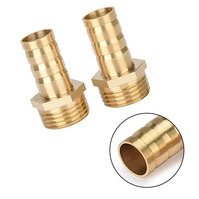 EASY INSTALLATION BRASS Screw Connection Hose Connector Adapter 12 ...