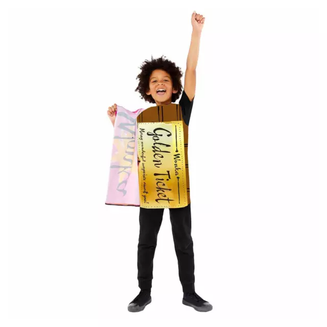 Enfants DorÉ Ticket Wonka Barre Charlie Chocolat Usine Tabard