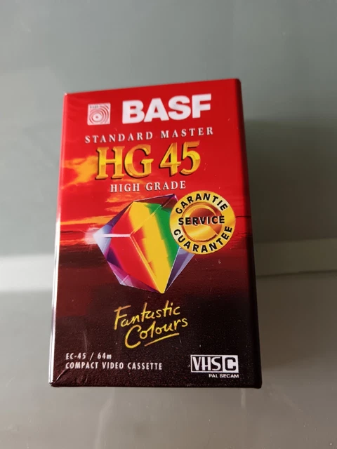 CASSETTE VIDÉO VHS-C Vierge BASF HG 45 sous blister EUR 5,00 - PicClick FR