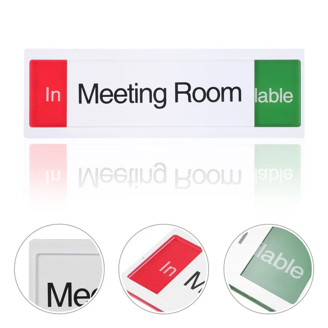 MEETING ROOM OCCUPIED Sign Signage Door Vacant Slider Office £11.75 ...