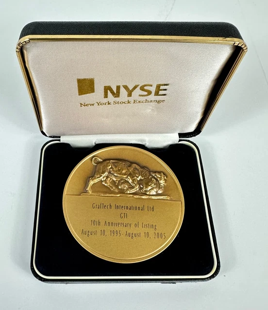 NEW YORK STOCK Exchange Bronze Medallion Graftech International Ltd ...