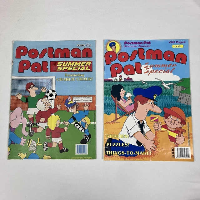 POSTMAN PAT SUMMER Special Magazine x2 Pair Vintage 1990 And 1991 Rare ...