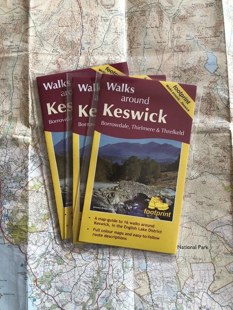WALKS AROUND KESWICK: Map/Guide by Footprint (Sheet map, 2022) £4.95 ...