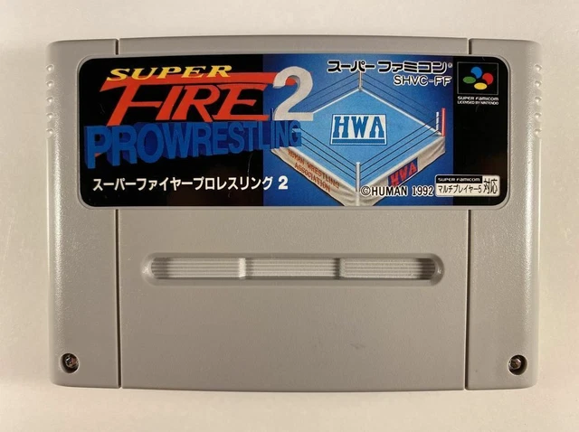 SUPER FIRE PRO Wrestling 2 Super Famicom SNES VGC NTSC-J EUR 14,12 ...