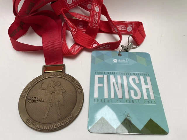 LONDON MARATHON OFFICIALS Medal & Finish Line Lanyard 2015 £50.00 ...