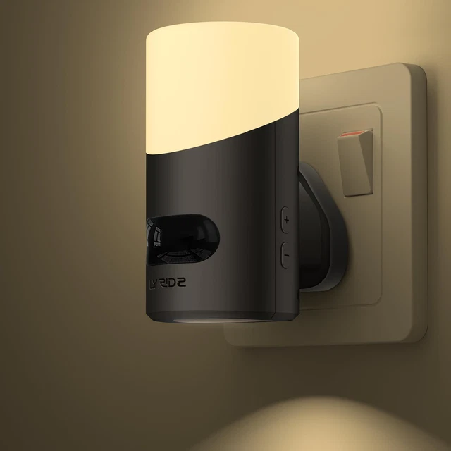 MOTION SENSOR NIGHT Light Plug In Dimmable Warm White Up & Down Glow ...