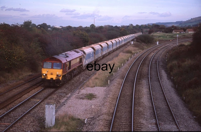 35MM RAILWAY SLIDE - EWS Diesel Loco Class 58. 59205 @ Fairwood ...