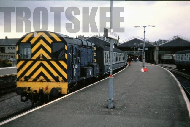 35MM SLIDE BR British Rail Diesel Loco Class 08 08754 1987 Original £4. ...