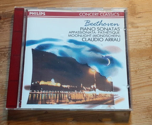 BEETHOVEN PIANO SONATAS Appassionata Pathetique Moonlight Claudio Arrau Philips EUR 2,95 ...