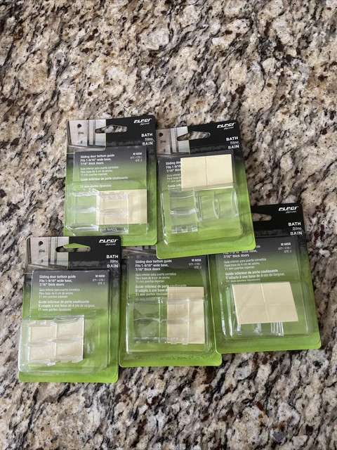 5 -PLPCI PRIME-LINE Clear Shower Pocket Door Bottom Guide Replace M ...