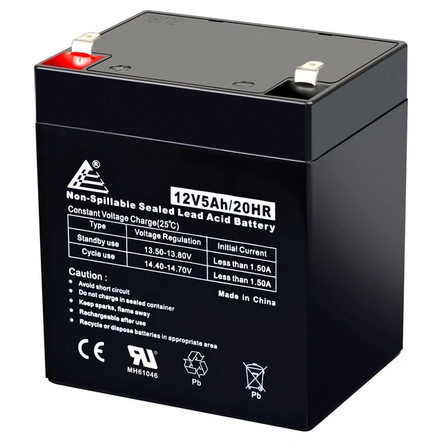 NEW EXPERTBATTERY 12V 5Ah sealed lead acid battery for ION Block Rocker ...