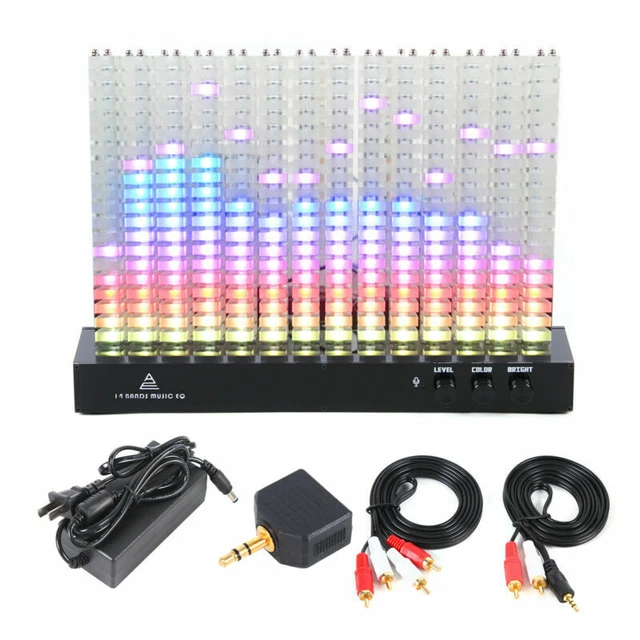 14-SEGMENT SPECTRUM ANALYZER LED Level Indicator Music Display Light ...