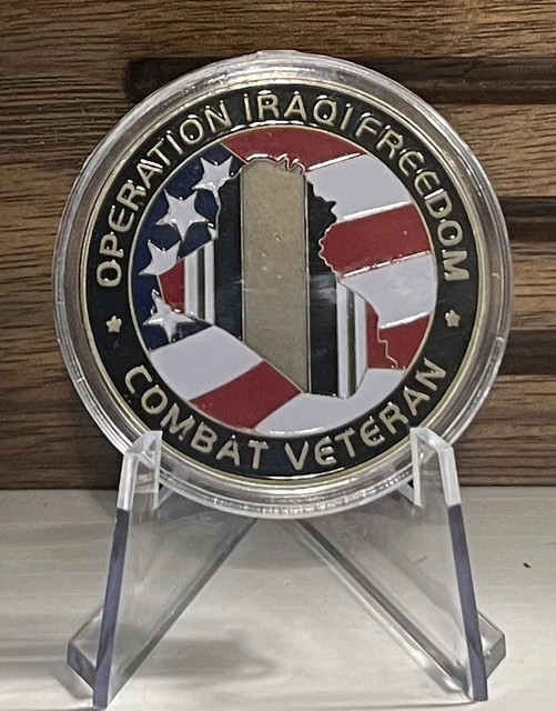 OPERATION IRAQ FREEDOM Combat Veteran OIF Coin £9.35 - PicClick UK