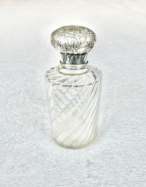 ANCIEN FLACON ART Nouveau - Cristal Et Argent Massif EUR 120,00 ...