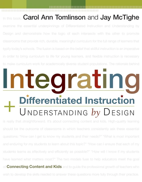 INTEGRATING DIFFERENTIATED INSTRUCTION & Understanding by Design: Connecting Co £3.99 - PicClick UK