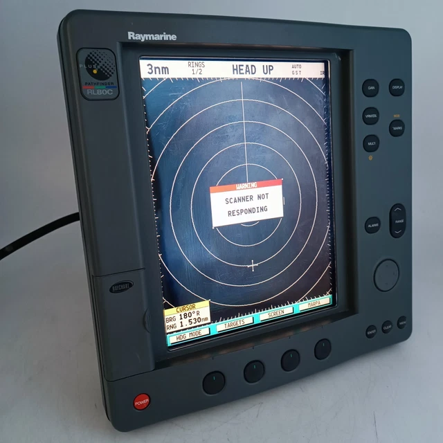 RAYMARINE RL80C PLUS PATHFINDER Radar Display Unit MFD E52038 Raytheon ...