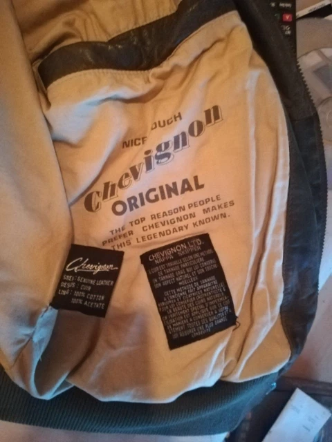 CHEVIGNON LEDER JACKE (Rarität) TOP Zustand ( aus den 90ern ) EUR 150,00 - PicClick DE
