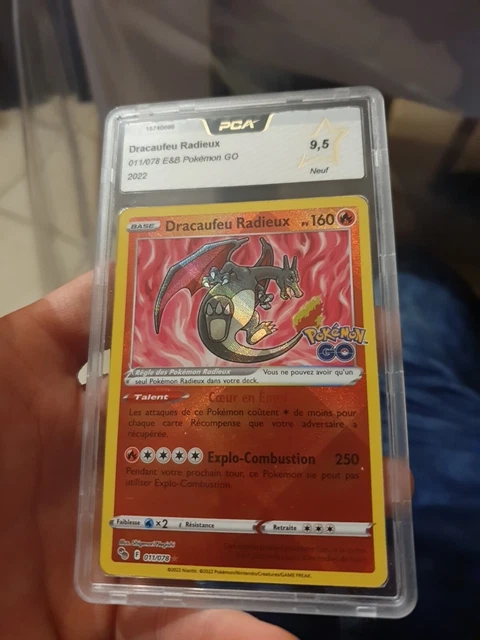 DRACAUFEU RADIEUX POKEMON Go Pca 9.5 Neuf Carte Pokémon 011/078 EUR 55 ...