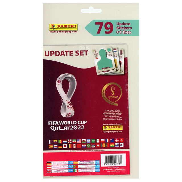 PANINI WORLD CUP 2022 Qatar Collectible Sticker - 1 Update Set £15.67 - PicClick UK
