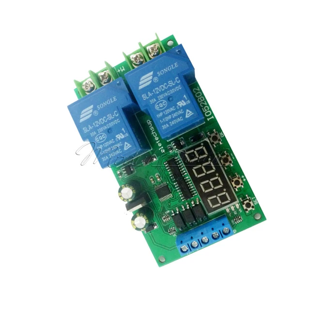 30A 12V MULTIFUNCTION DC/AC Motor Forward & Reverse Start Stop Delay Controller EUR 17,84 ...