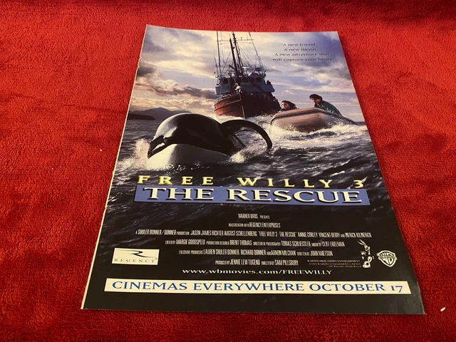 FRAMED MOVIE ADVERT 11X9 Free Willy 3 The Rescue : Jason James Richter ...