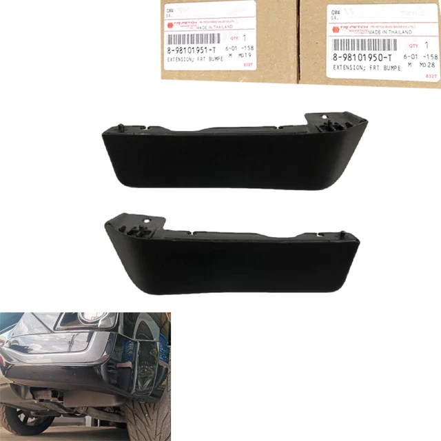 GENUINE EXTENSION FRONT bumper Isuzu D-MAX 2012-2019 MU-X 2014-2020 O ...
