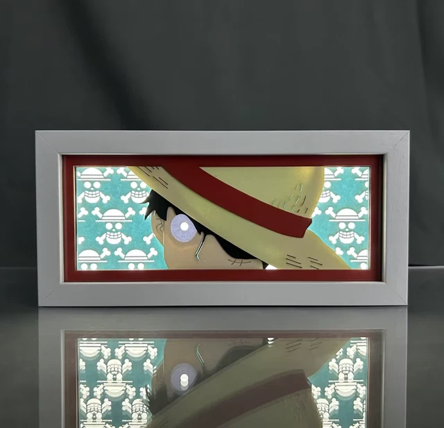 ONE PIECE MONKEY D. Luffy Straw Hat Pirates LED Light Box Anime Manga ...