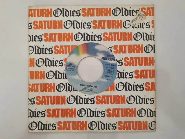 NEIL DIAMOND - Cracklin' Rosie / Sweet Caroline 7'' Vinyl Germany £27. ...