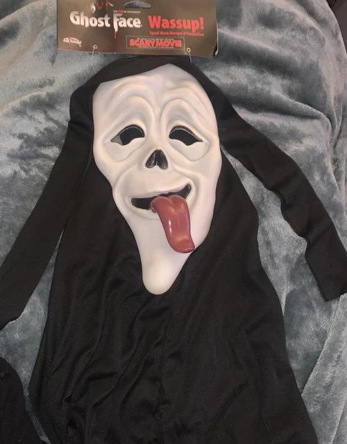 SCREAM GHOSTFACE SCARY Movie Whassup! Tongue Stoned Mask New Wassup! £ ...