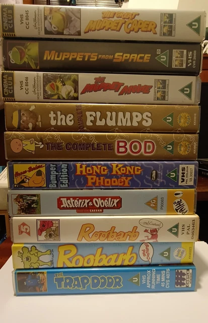 CHILDRENS VHS JOBLOT, Acceptable condition Bod, Flumps, Hong Kong ...