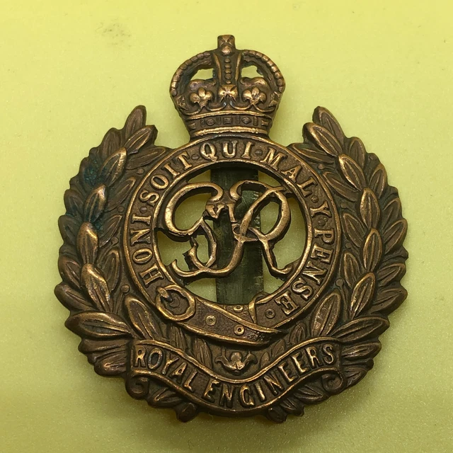ORIGINAL WW2 BRITISH Army Royal Engineers RE Cap Badge £9.99 - PicClick UK