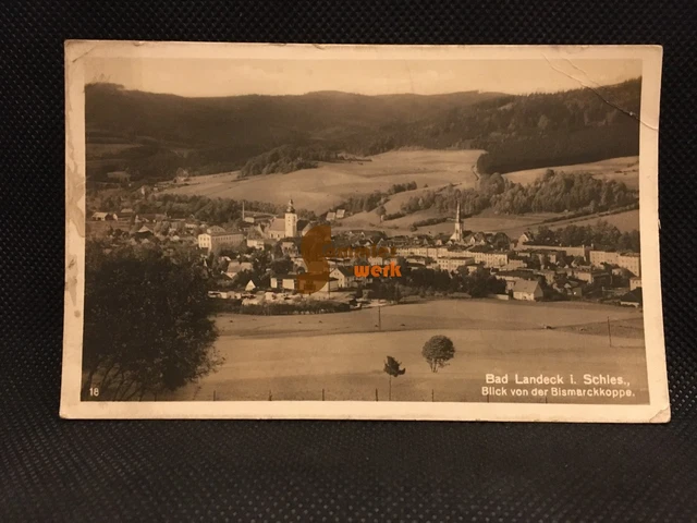 ALTE FOTO-AK BAD Landeck in Schlesien - Blick von der Bismarckkoppe EUR ...