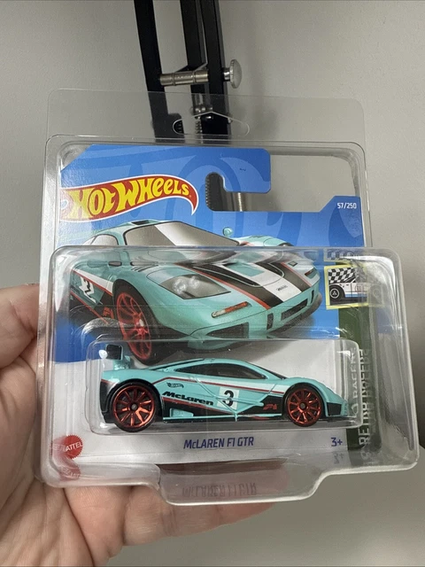 HOT WHEELS MCLAREN F1 GTR - Blue Short Card- Retro Racers £3.50 ...