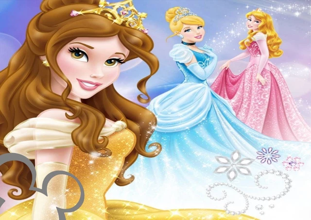 DISNEY PRINCESS ART print A4, poster, picture, nursery, bedroom gift £4 ...