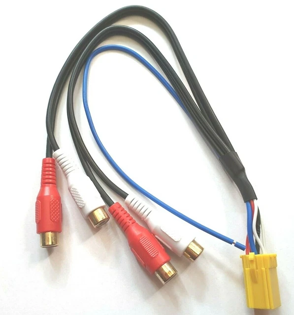 MINI ISO AUX Adapter 4 Chinch Kabel Blaupunkt VDO für VW Audi Seat ...