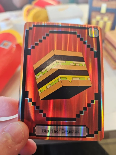 MINECRAFT MOVIE MCDONALDS Happy Meal Big Mac Crystal (Unused Code) £9. ...