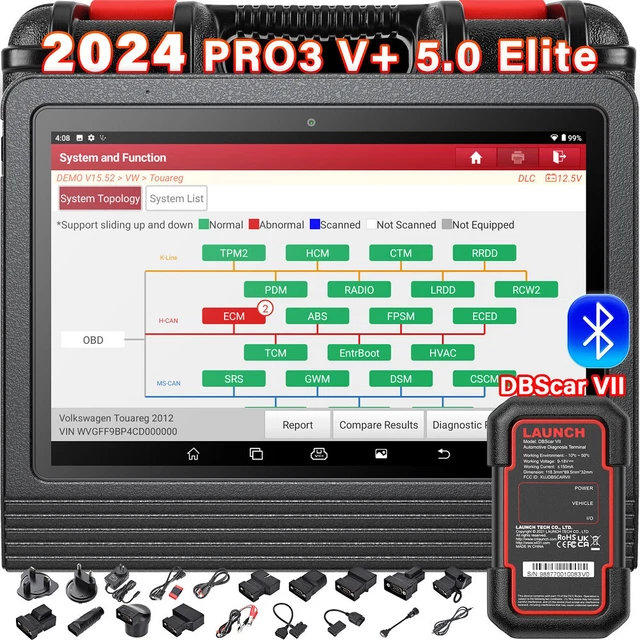 2024 LAUNCH X431 PRO3 V+ V5.0 Appareil Outils diagnostics scanners ...