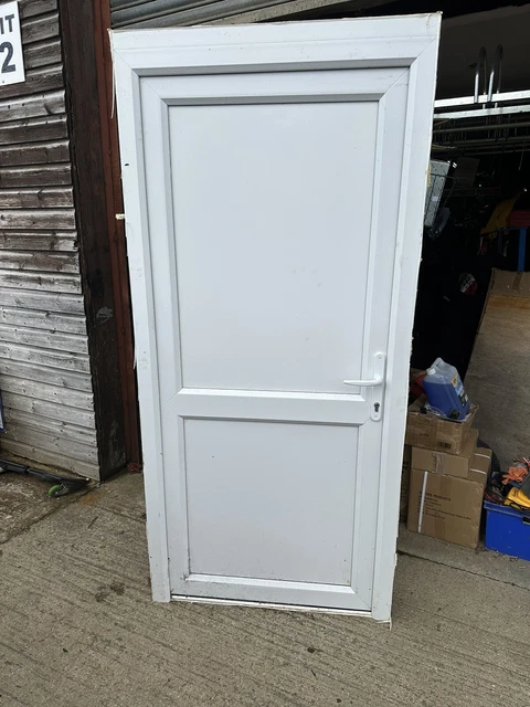 PVC DOOR WITH New 5 Key Lock. Used £100.00 - PicClick UK