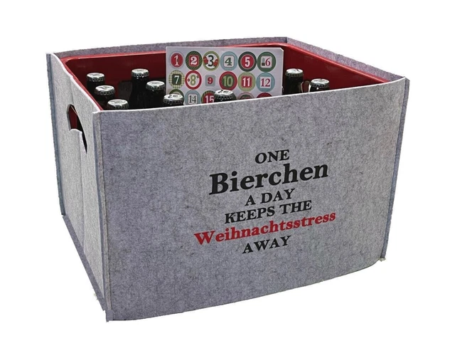 BIER ADVENTSKALENDER BIERKASTEN *Männer Adventskalender* Zahlensticker ...