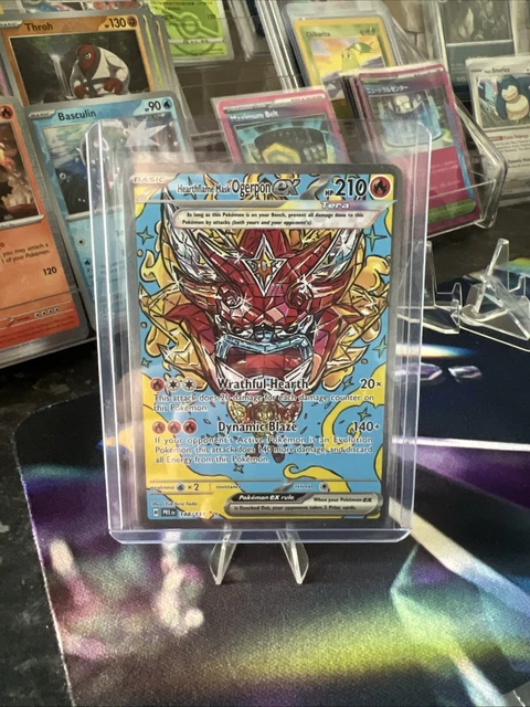 POKÉMON TCG HEARTHFLAME Mask Ogerpon EX Prismatic Card 148/131 ...