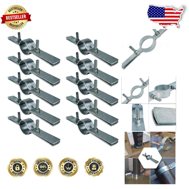 HEAVY-DUTY VERTICAL PIPE Hanger - 3/4 in. Galvanized Steel Riser Clamp ...