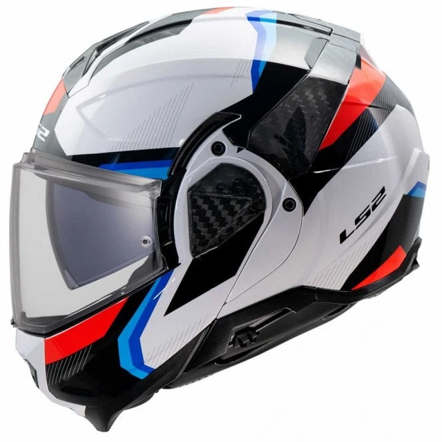 LS2 FLIP/MODULAR HELMET - FF910 Advant 2 TRIPLE - White/Blue/Red £269. ...