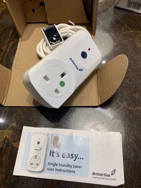 BRITISH GAS SINGLE standby electricity saver plug £10.00 - PicClick UK