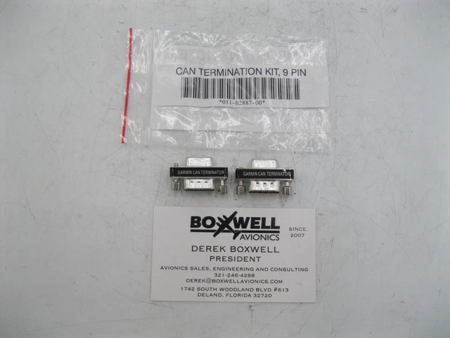 GARMIN 9 PIN Can Termination Kit (2 Per) Pn: 011-02887-00 $16.57 ...