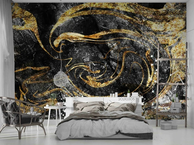 3D ABSTRACT MARBLE Texture Wall Murals Wallpaper Murals Wall Sticker ...