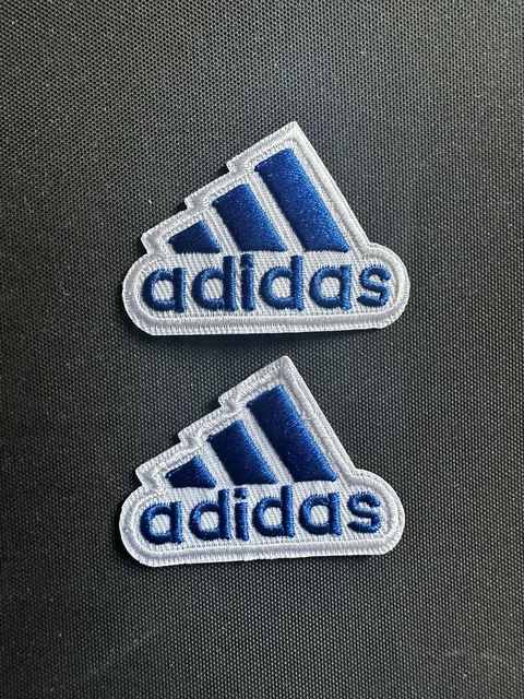 LOGO, PATCH, ÉCUSSON Adidas Bleu X 2, En Tissu Brodé Thermocollant Ou À ...